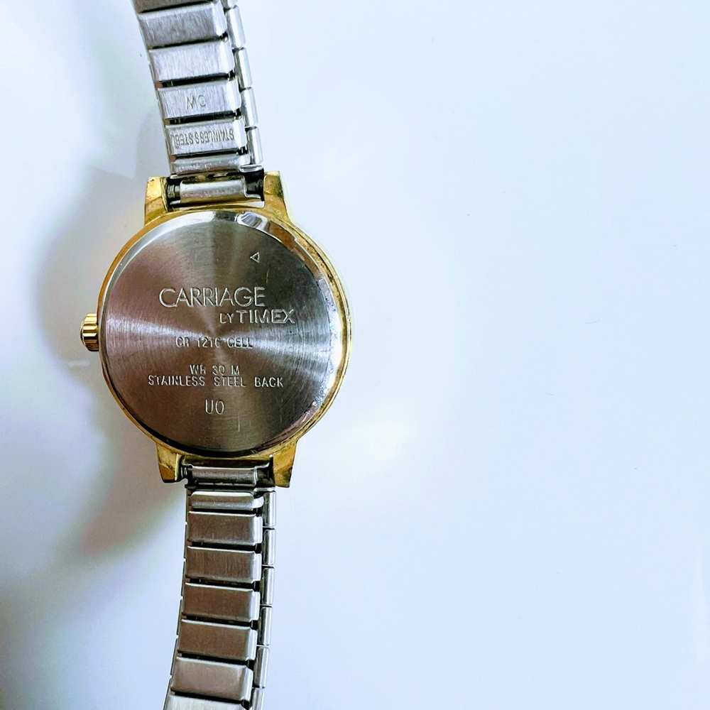 Vintage Carriage By Timex Quartz 30m Watch Gold Silve… - Gem